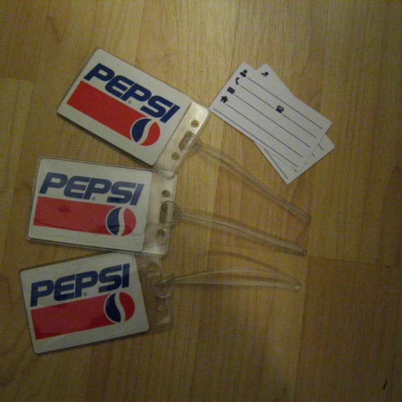 Pepsi | Accessories | Pepsi Cola Vintage Logo Luggage Tags 3 | Poshmark